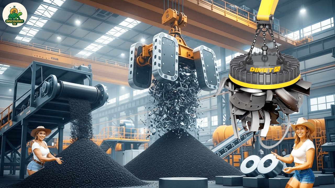 The Super Giant Scrap Magnet Manufacturing Process – Amazing the World ...