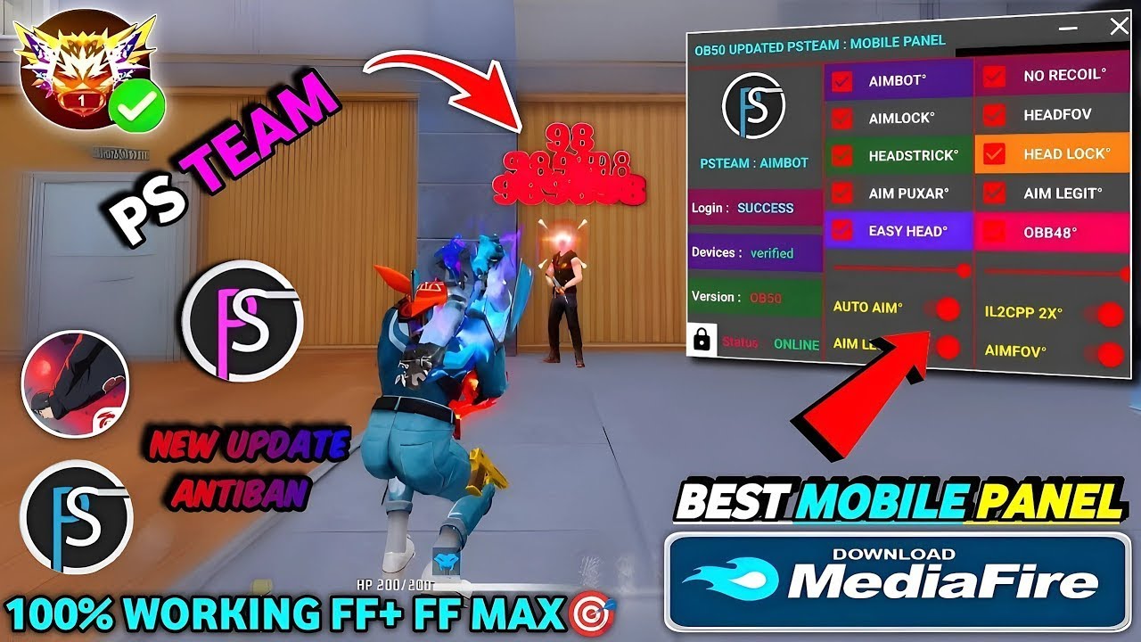 Free Fire Injector Panel 2025 Live| Auto Headshot Panel Tricks | FF ...