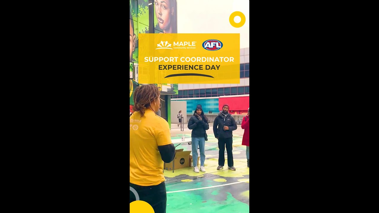 AFL with Maple - Support Coordinator Experience Day - YouTube