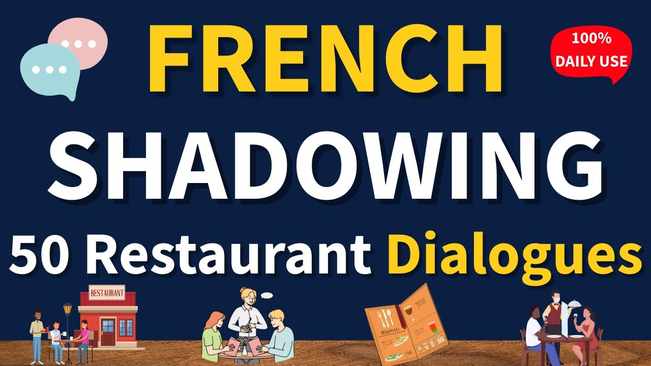 50 French restaurant conversations | French dining DIALOGUES | French ...