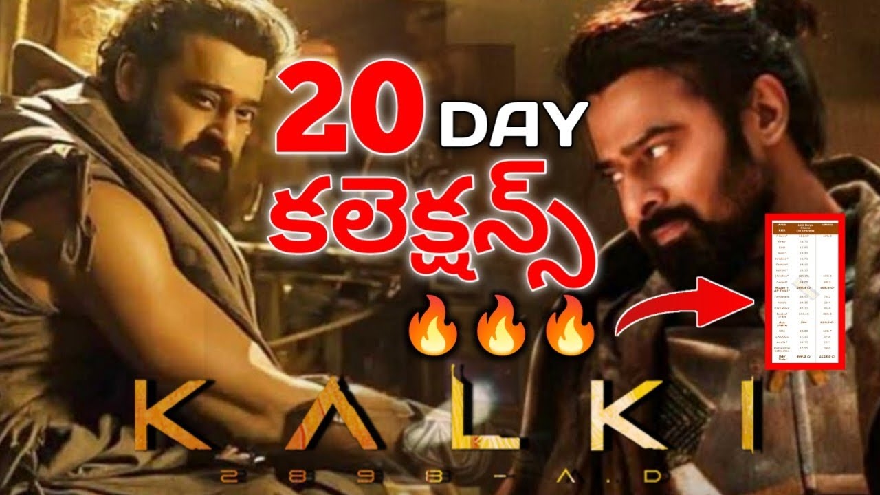 Prabhas Kalki 20th Day Collection | Kalki 2898 AD Box Office ...