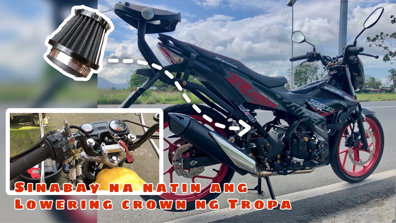 Mushroom Air Filter for Raider 150 F.I | Lowering Crown for Barako 175 ...