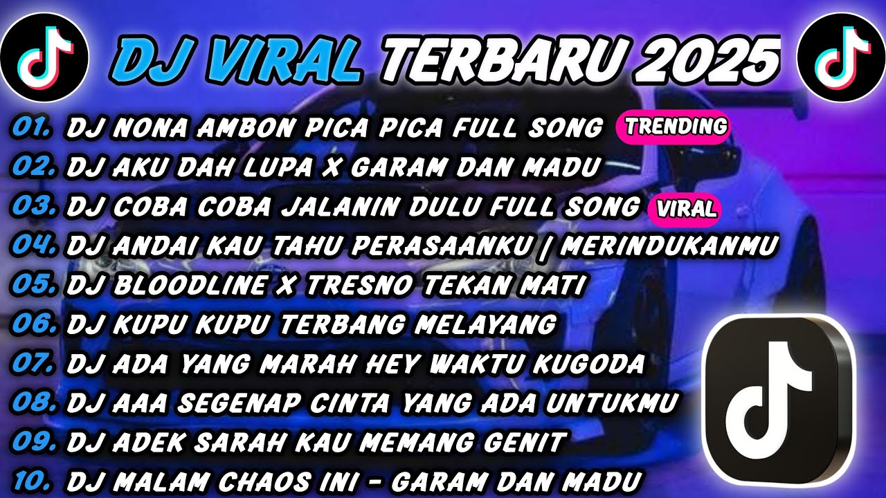 DJ TIKTOK TERBARU 2025 - DJ NONA AMON PICA PICA🎵DJ AKU DAH LUPA X GARAM ...
