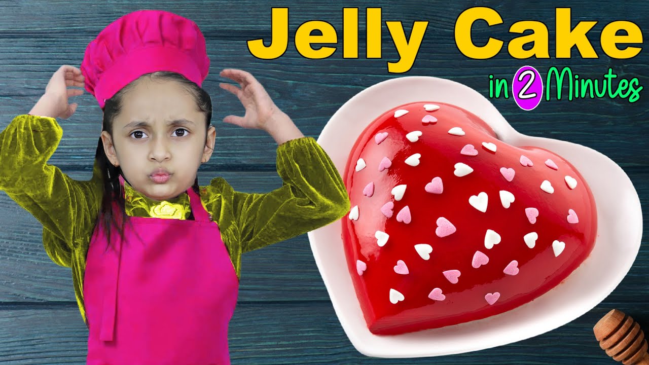ANAYA Making JELLY CAKE In 2 Minutes | #kidscooking #kids #pretendplay ...