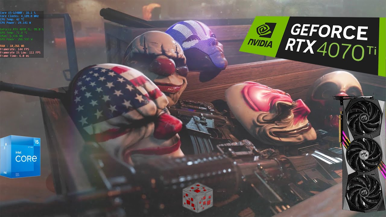 Payday 3 gameplay | GeForce RTX 4070 Ti | 4k | RTX ON | DLSS OFF/ON ...