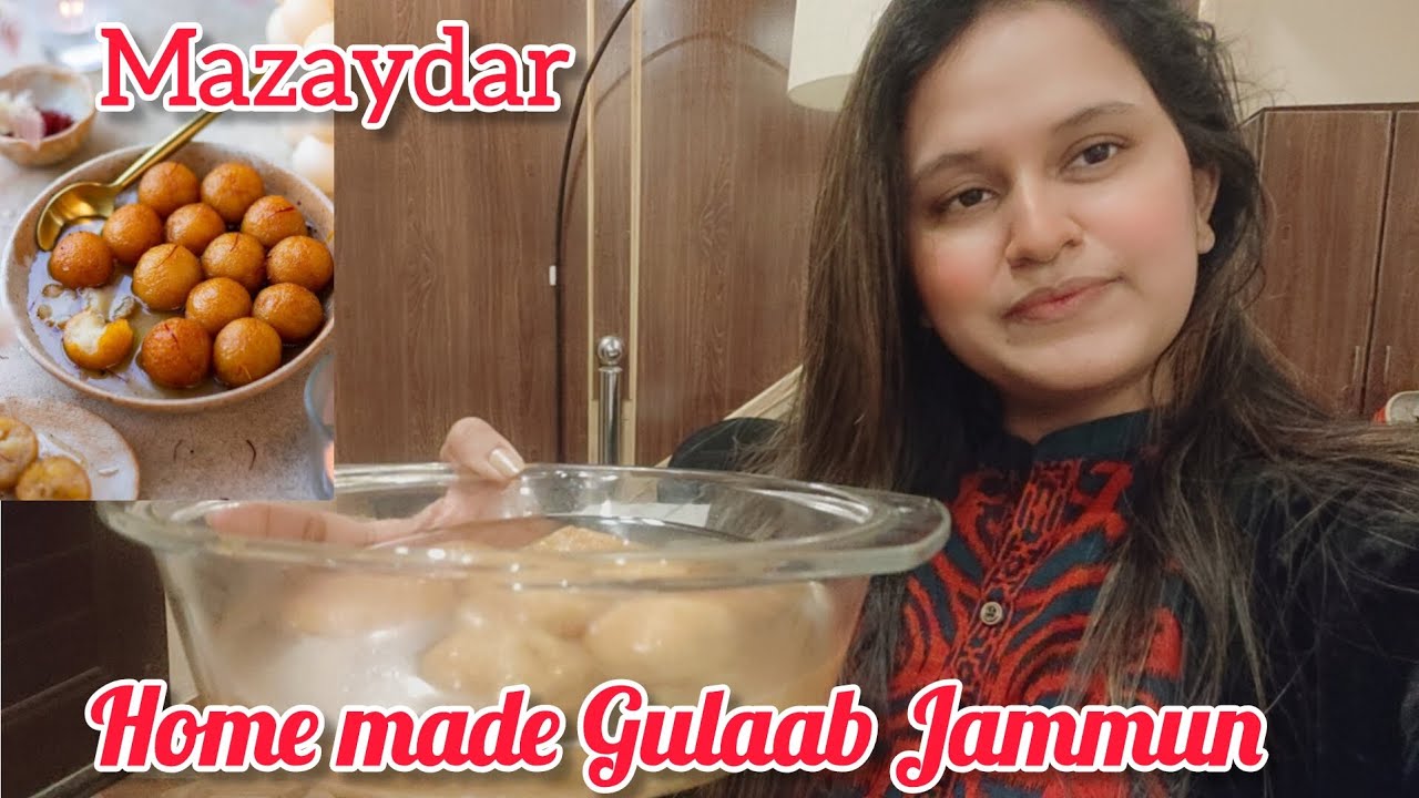Homemade Gulaab Jammun in 10 mins | easiest recipe of gulaab jammun ...