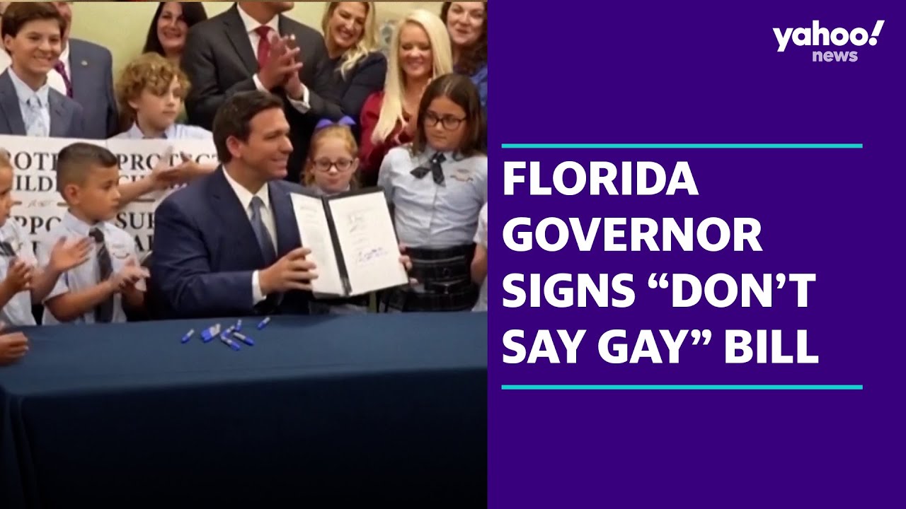Florida governor signs bill limiting LGBTQ instruction in schools ...