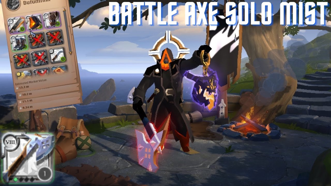 Battle Axe | The Most Feared Mist Weapon | Albion Online | 8.3 Ava Cape ...