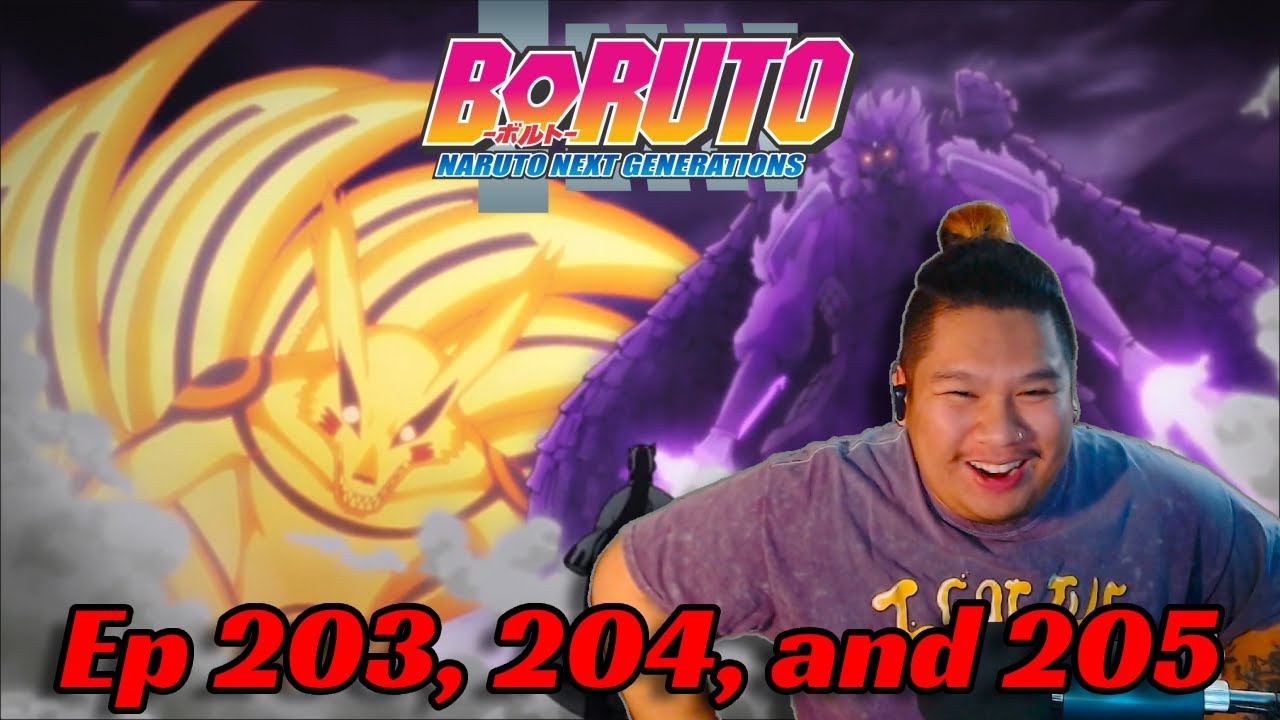 NARUTO AND SASUKE VS JIGEN! | Boruto Episode 203, 204, and 205 Reaction ...