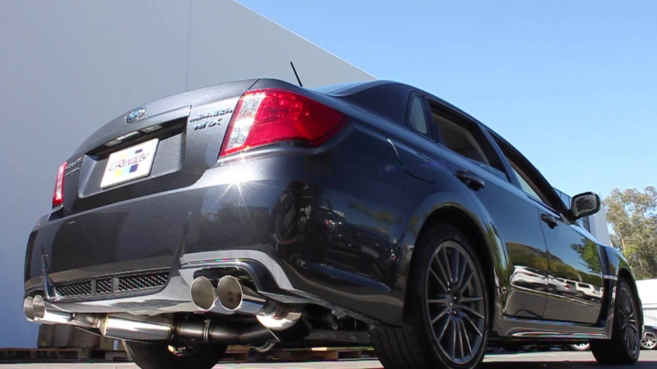 GReddy Evolution GT Exhaust - Subaru STI (GV8) - YouTube