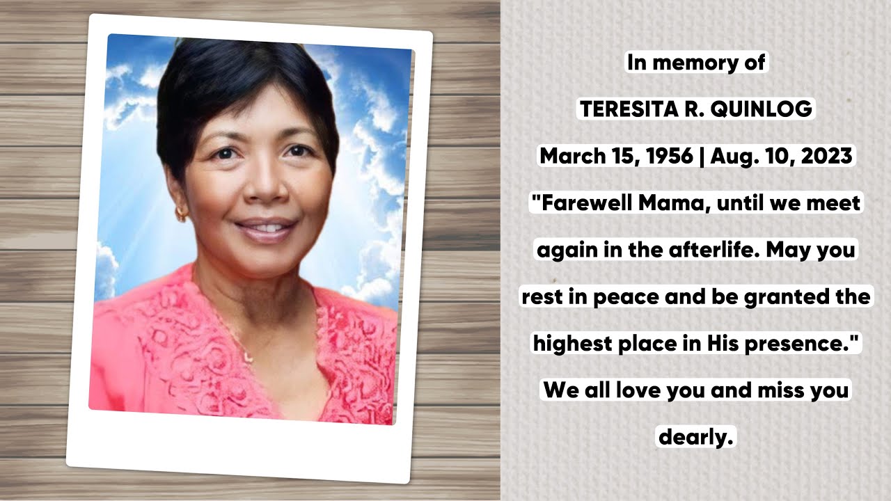 A Tribute to our beloved Mother | Goodbye Mama Tessie 💔🙏😇 - YouTube
