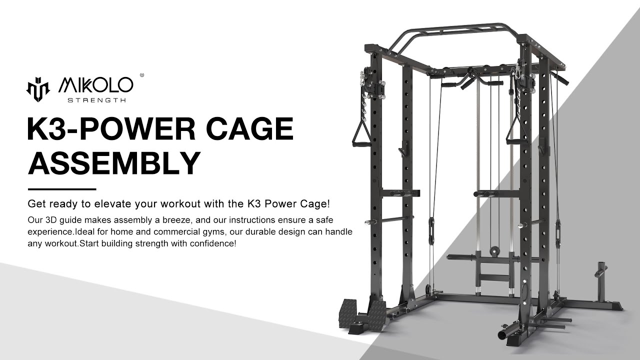 Mikolo K3 Power Rack Installation Guide | Mikolo - YouTube