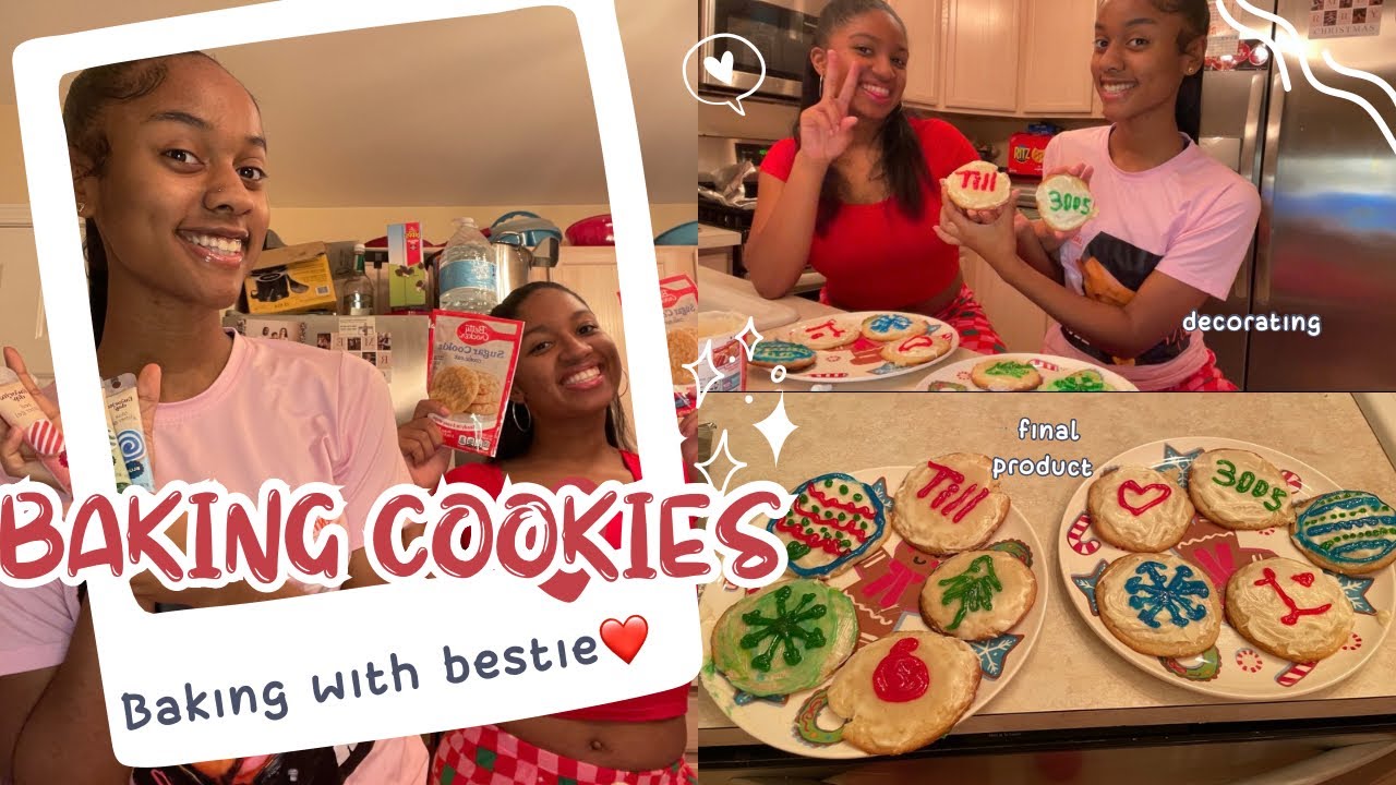 vlogmas; baking cookies with bestie 🎄 ️ - YouTube