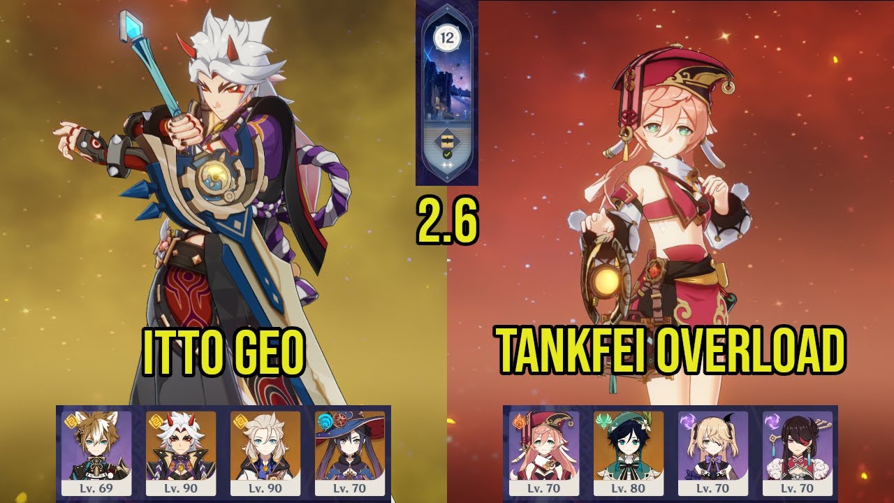 (F2P) C0 ITTO Triple Geo & TANKFEI Overload | 2.6 Spiral Abyss Floor 12 ...