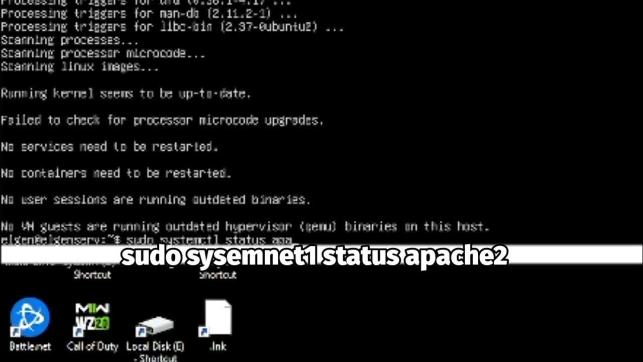 INSTALASI APACHE, MYSQL, & PHP PADA UBUNTU SERVER VIA VIRTUALBOX - YouTube