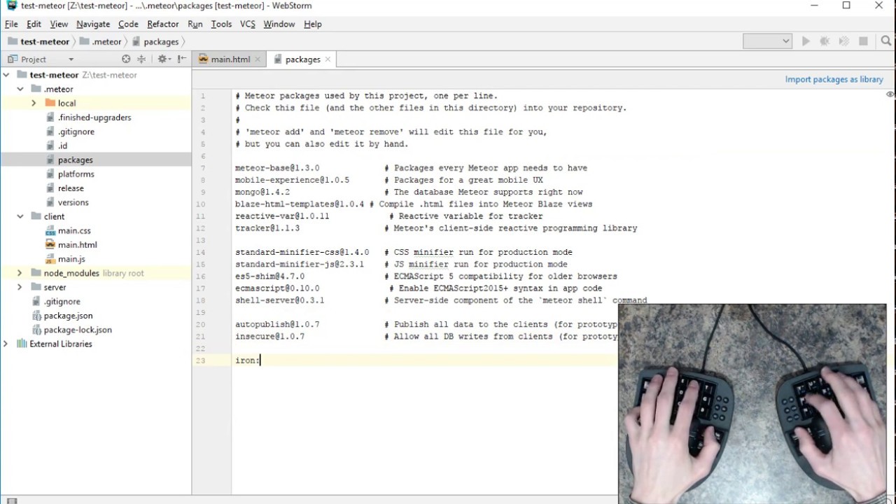 Writing Code in WebStorm using KeyMouse Alpha - YouTube