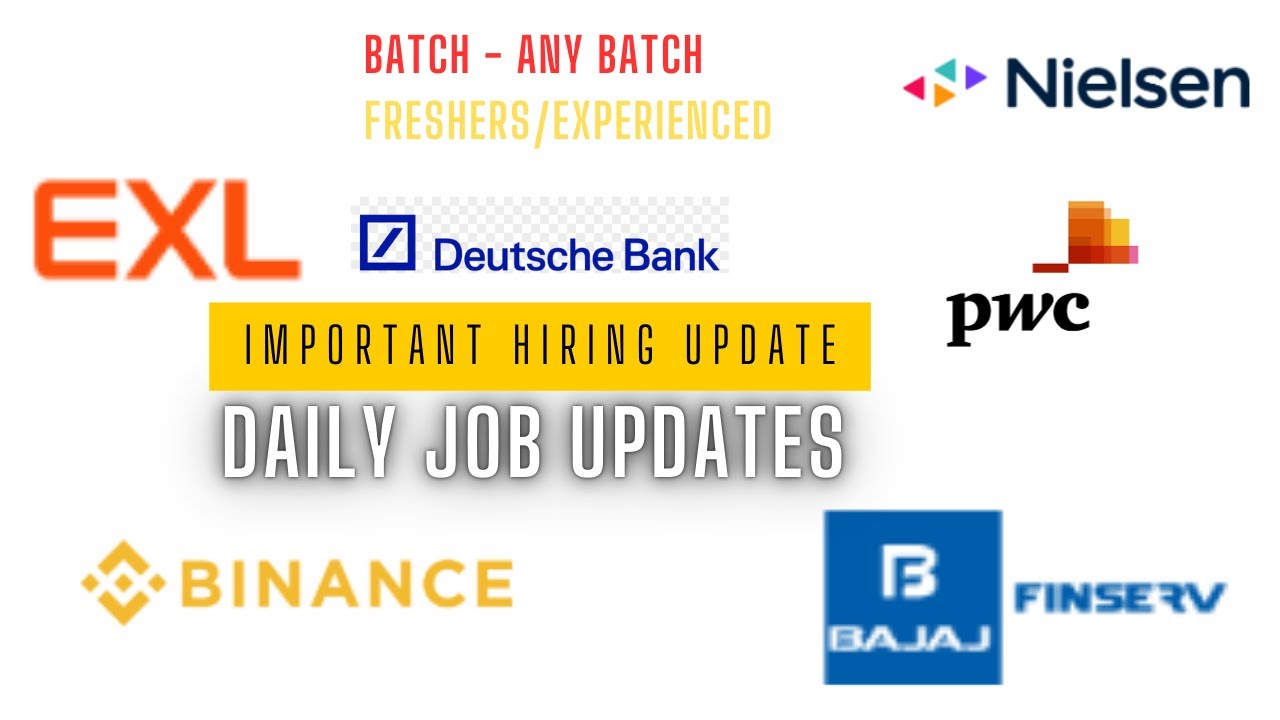 Daily jobs updates | OFF Campus Drives Updates - YouTube