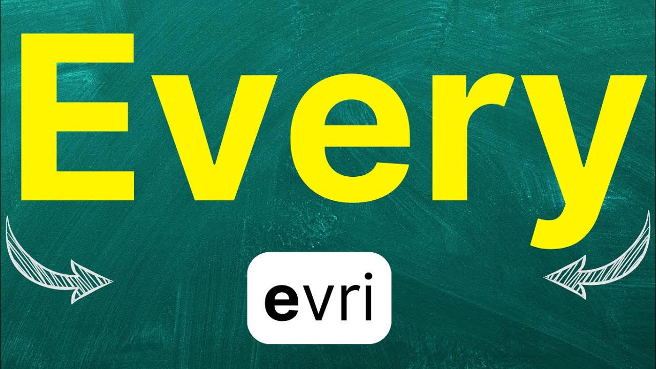 Cómo pronunciar: "Every" 'cada' 'todos' en inglés Americano con ...