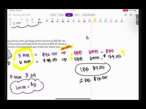 Solving Systems of Linear Equations Using Elimination or Combinations - YouTube