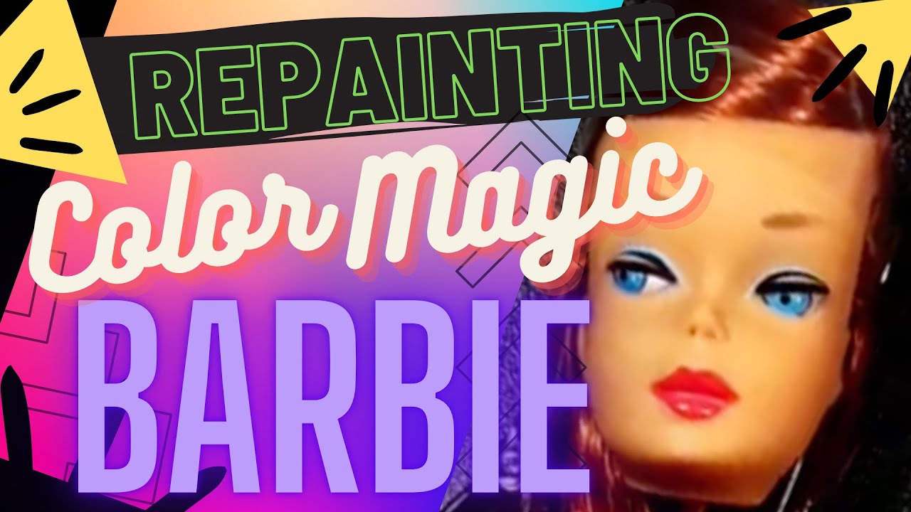 Repainting Color Magic Barbie's eyebrows and lashes! - YouTube