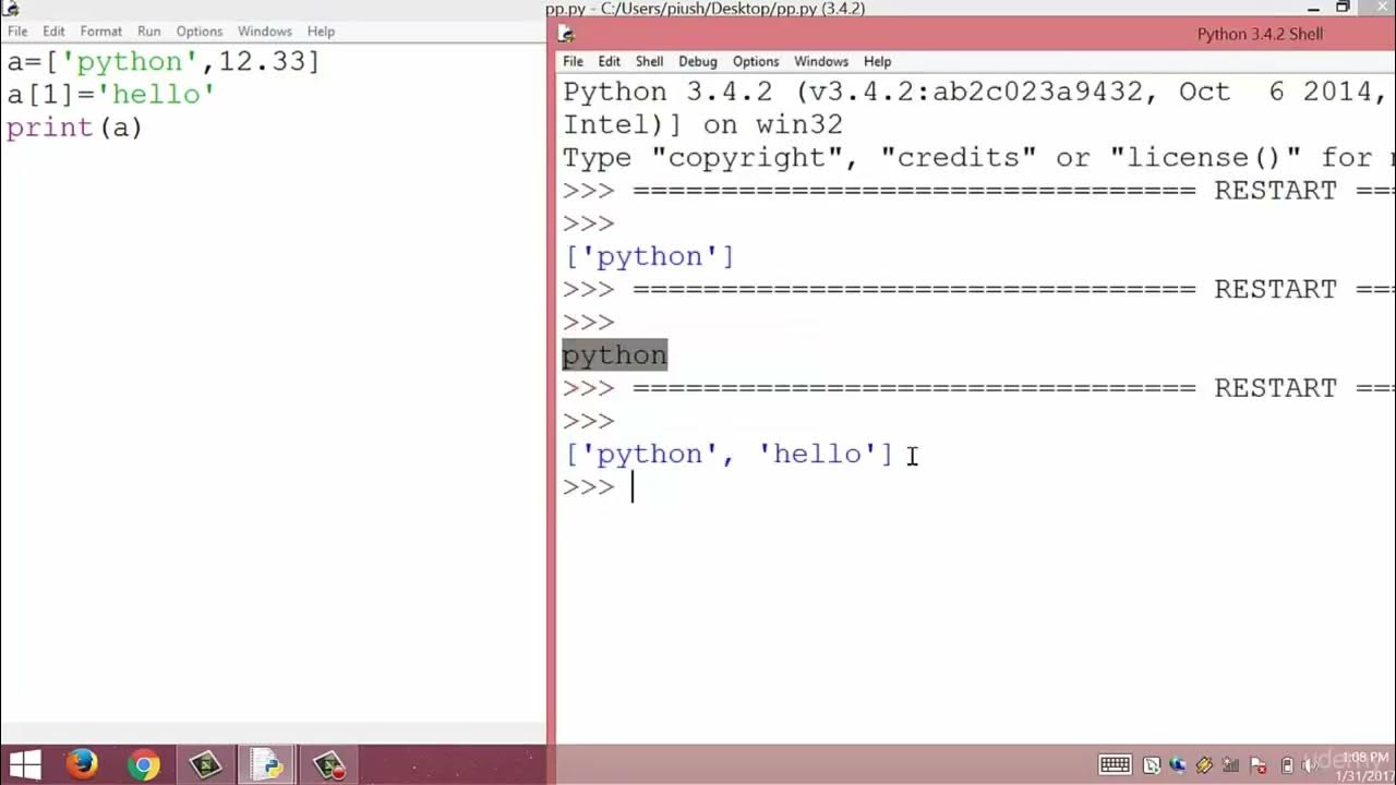 Access Update Delete List Python Python Pythonprogramming Pythontutorial Itts Youtube