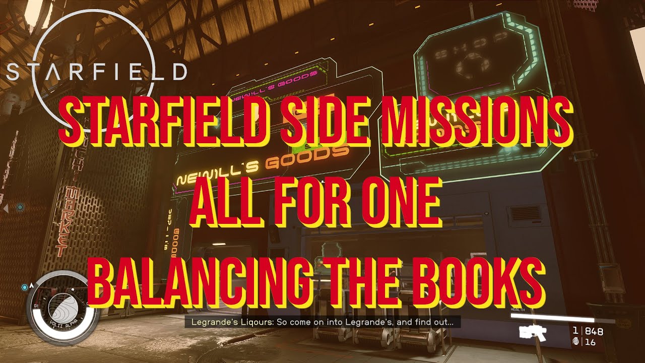 Starfield - Side Missions # 12 – All for One and Balancing the Books - YouTube