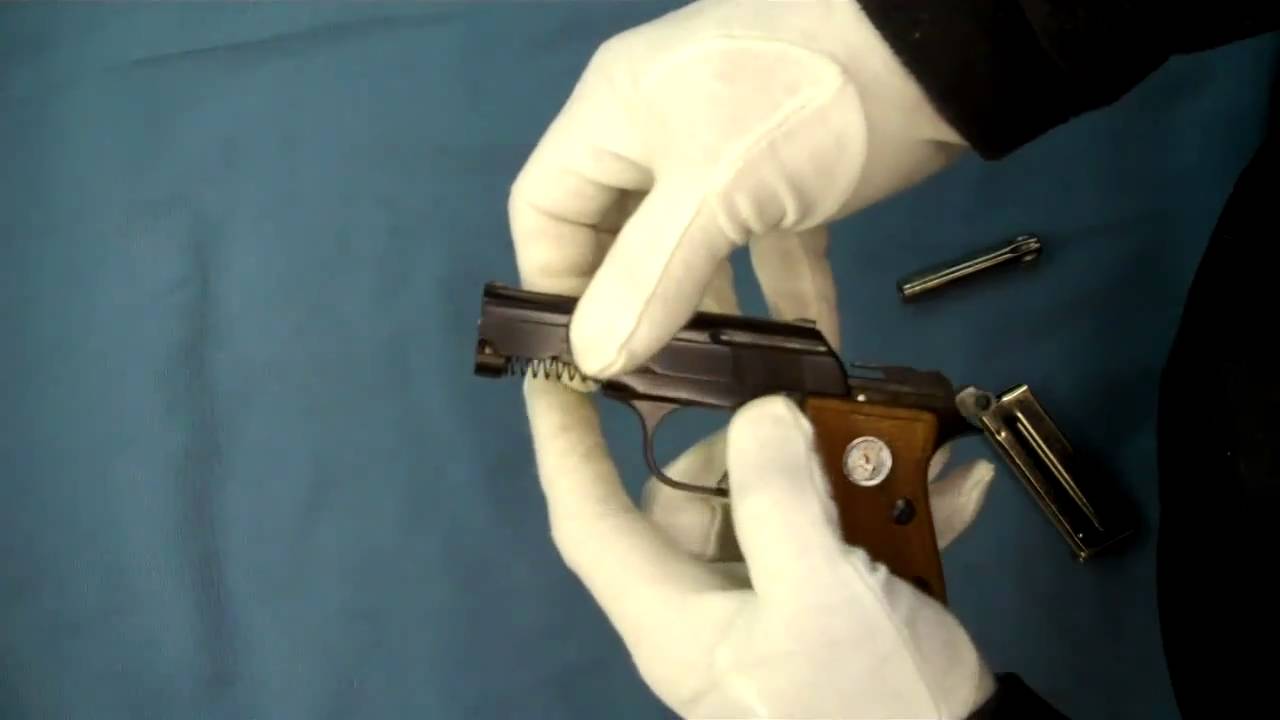 Colt Junior .25 acp and .22 short Field Strip - YouTube