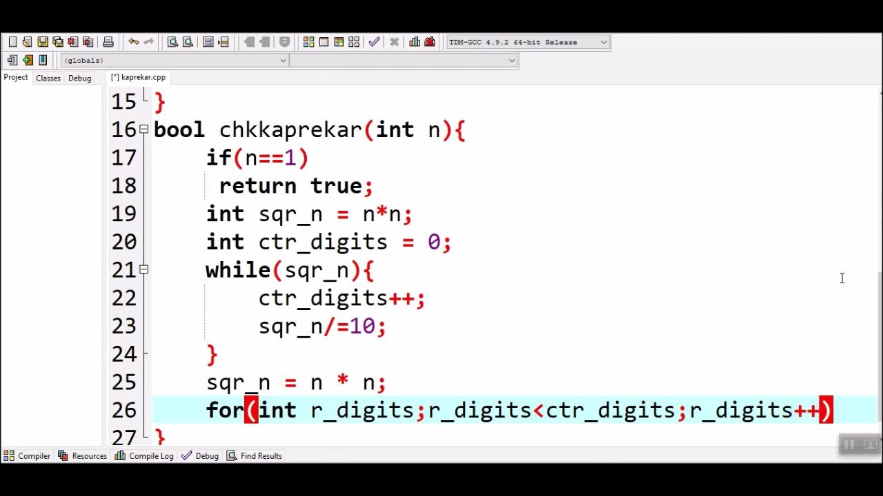 How to check whether a given number is a Kaprekar number or not in C++ - YouTube