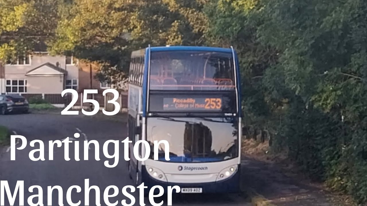 Full route 253 Partington to Manchester Stagecoach Manchester - YouTube