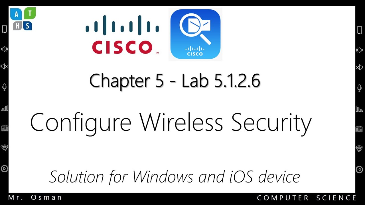 5.1.2.6 Packet Tracer - Configure Wireless Security + original .pkt ...