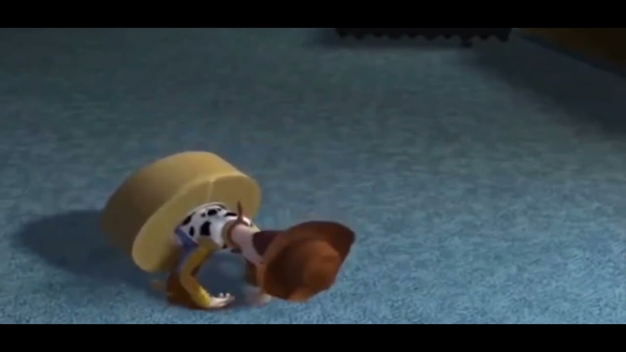Woody gets stuck in tape Toy Story 2 Bloopers - YouTube