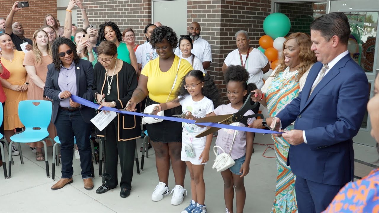Perry Elementary Ribbon Cutting - YouTube