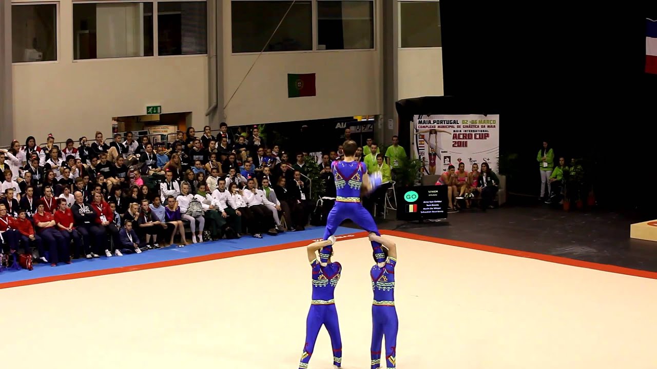 Acrobatic Gymnastics MIAC 2011 - BEL M4 Senior Dynamic - YouTube