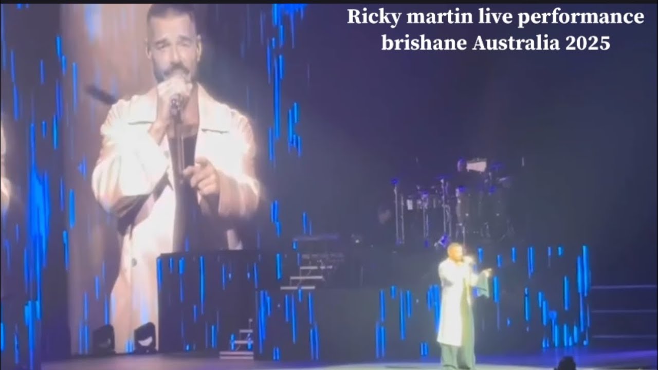 Ricky martin live performance Brisbane entertainment centre Australia ...