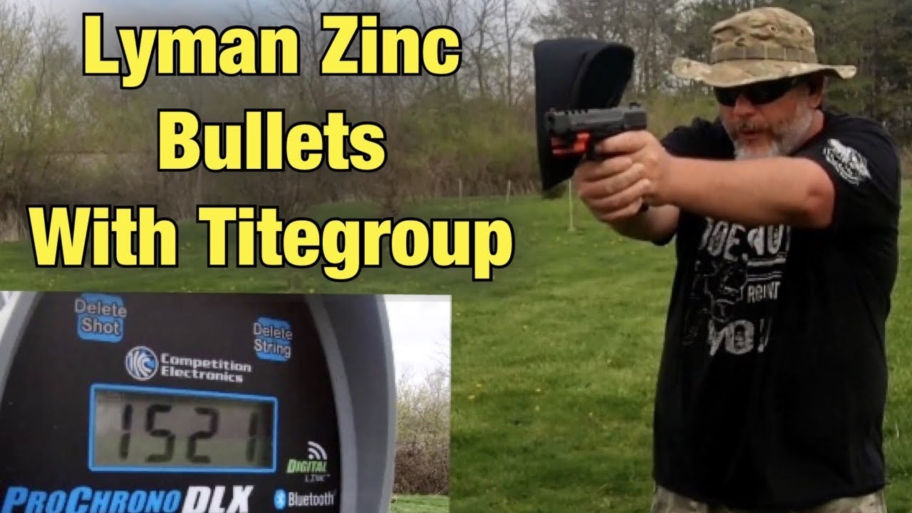 Lyman Zinc 9mm Bullets with Titegroup Velocity Test - YouTube