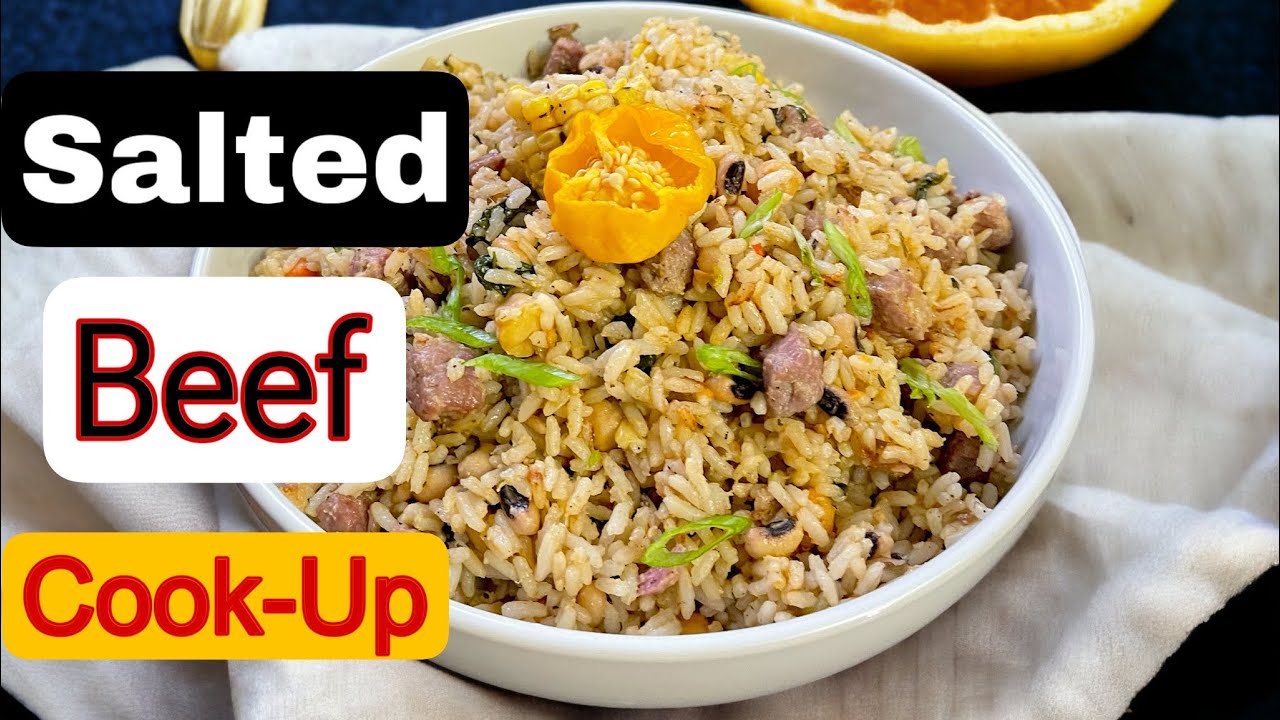 FLAVORFUL SALTED BEEF COOK-UP || LOOSE COOK-UP || DRY COOK-UP # ...