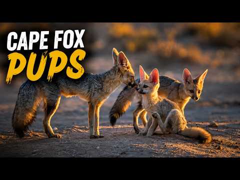 CAPE FOX CUBS 🦊 The Hidden World of the Kalahari's Silver Guardian #nature