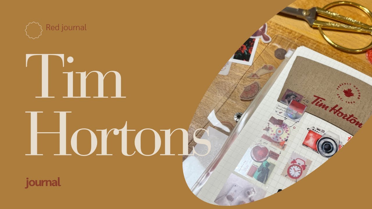 A Tim Hortons’ theme journal ♥️ جورنال بثيم مقهى Tim Hortons🤍 - YouTube
