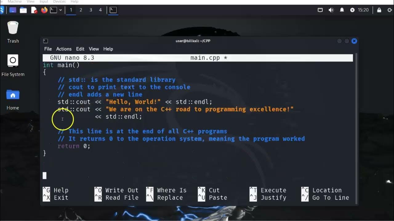 Wk04 CPP Hello World in Linux - YouTube