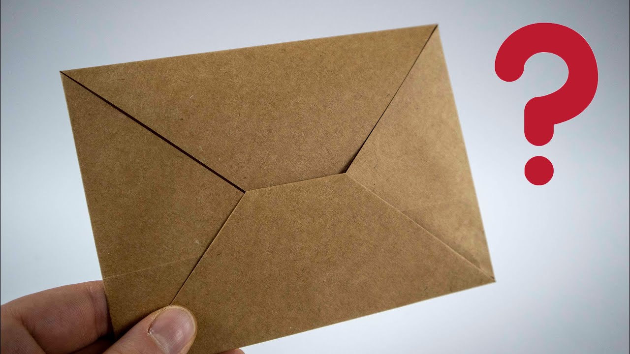 Como Fazer um Envelope de Origami | ENVELOPE DE PAPEL💓💙 - YouTube
