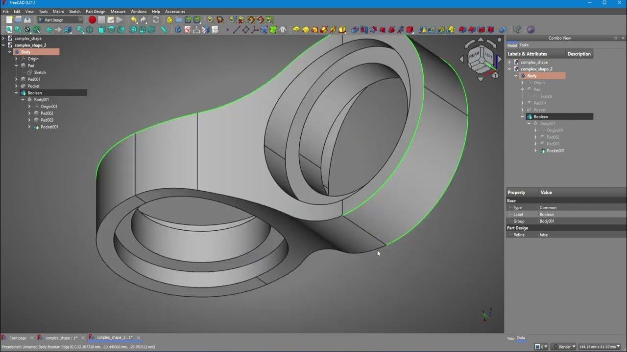Impossible Complex Shape #freecad #freecadtutorial #3dprinting - YouTube
