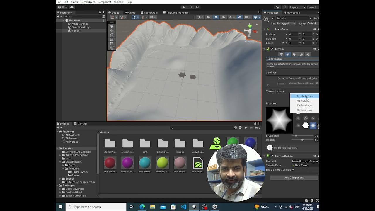 Unity 3D | Terrain | Grass | Tree | Mountain | Unity3D | iHi | Urdu | Hindi - YouTube