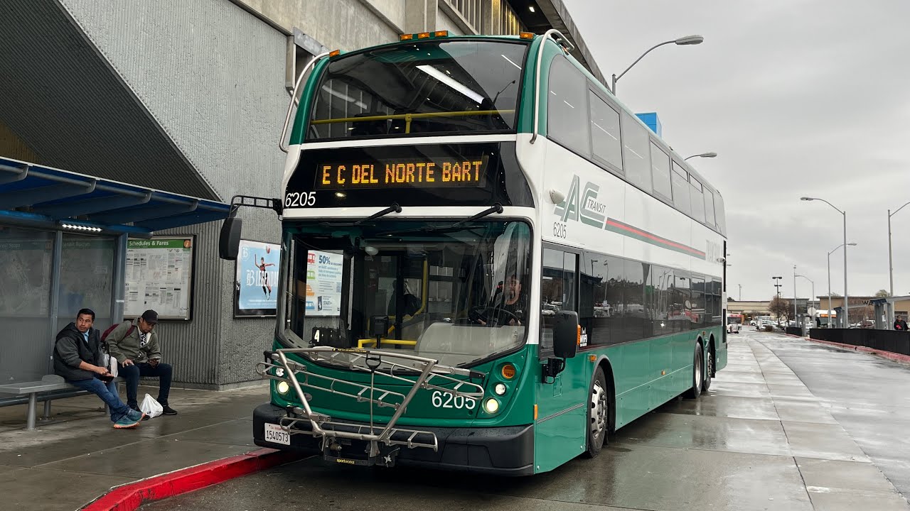 ⁴ᴷ⁶⁰ BART Bus Bridge | AC Transit 2018 Alexander Dennis Enviro500 #6205 ...