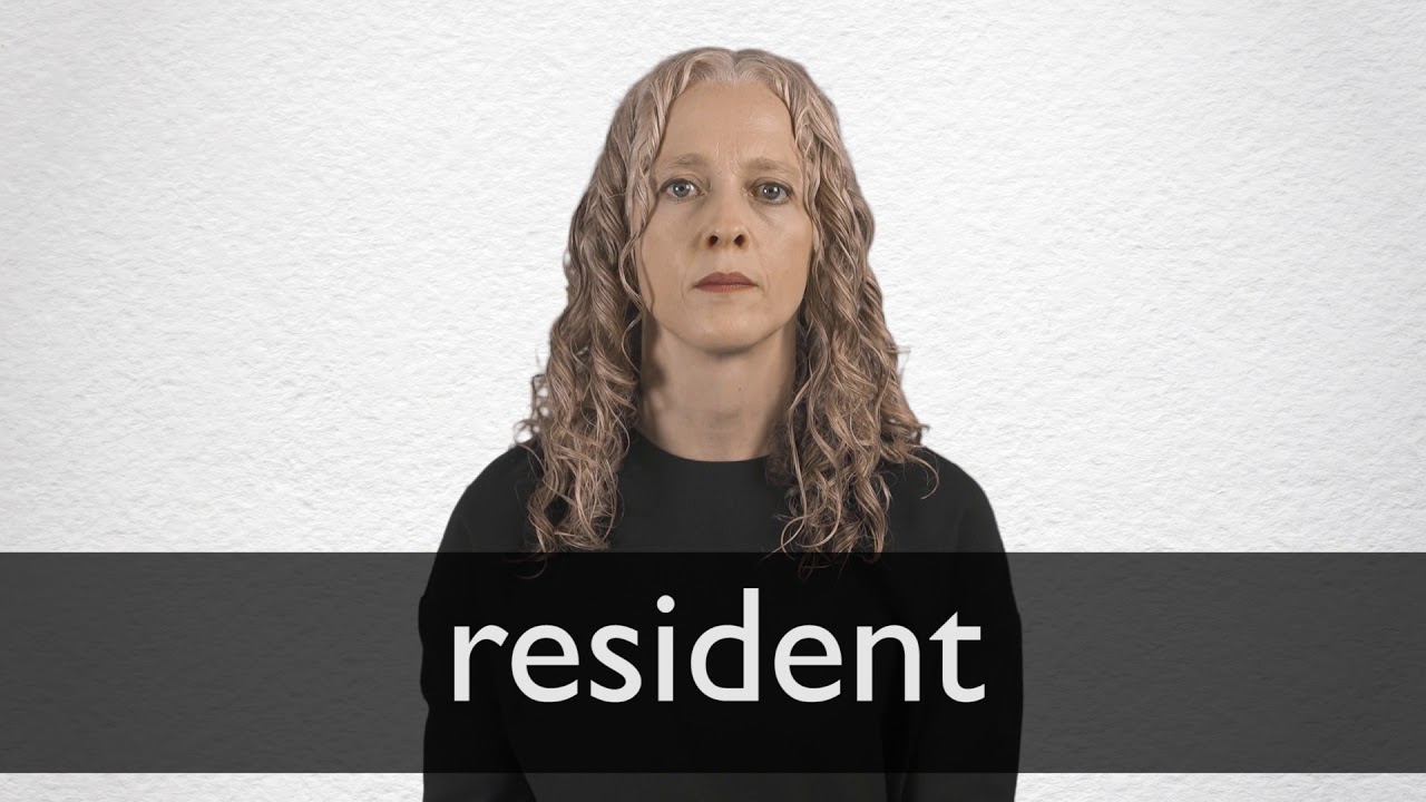 How to pronounce RESIDENT in British English - YouTube