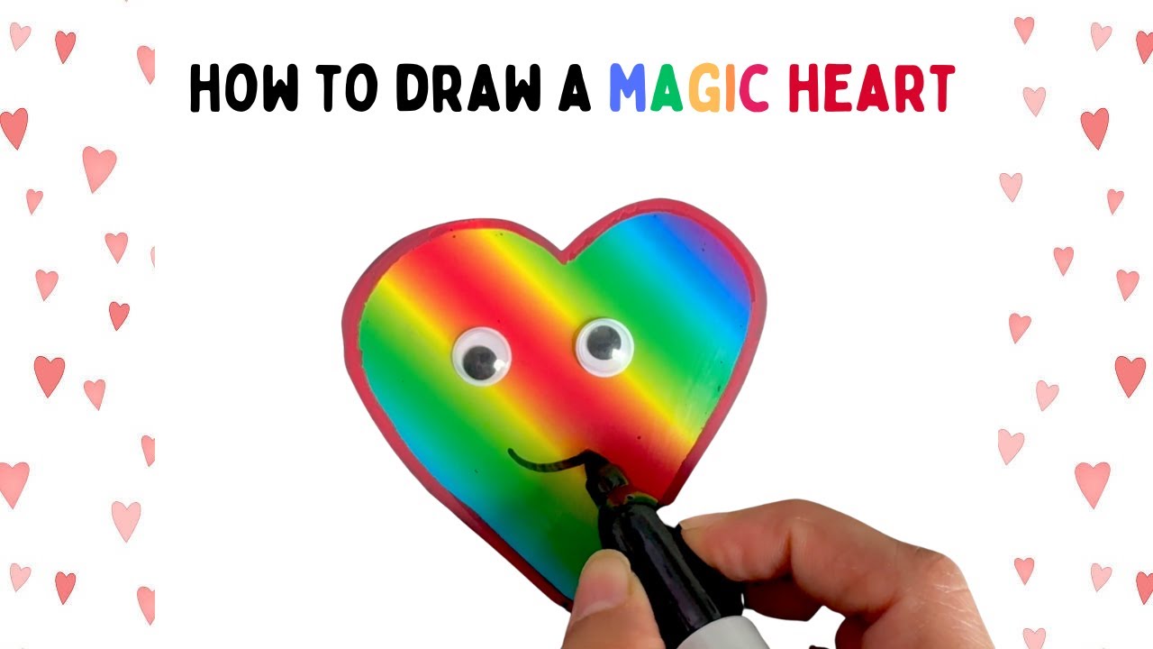 How to Draw a Magic Heart – Easy Drawing activity for Kids! 💖🎨 - YouTube