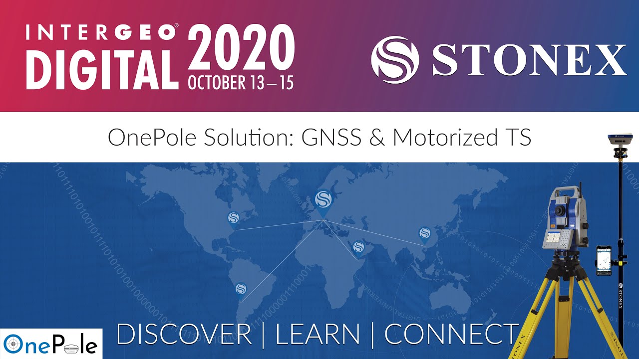OnePole Solution: GNSS & Motorized TS | Intergeo Digital 2020 - YouTube