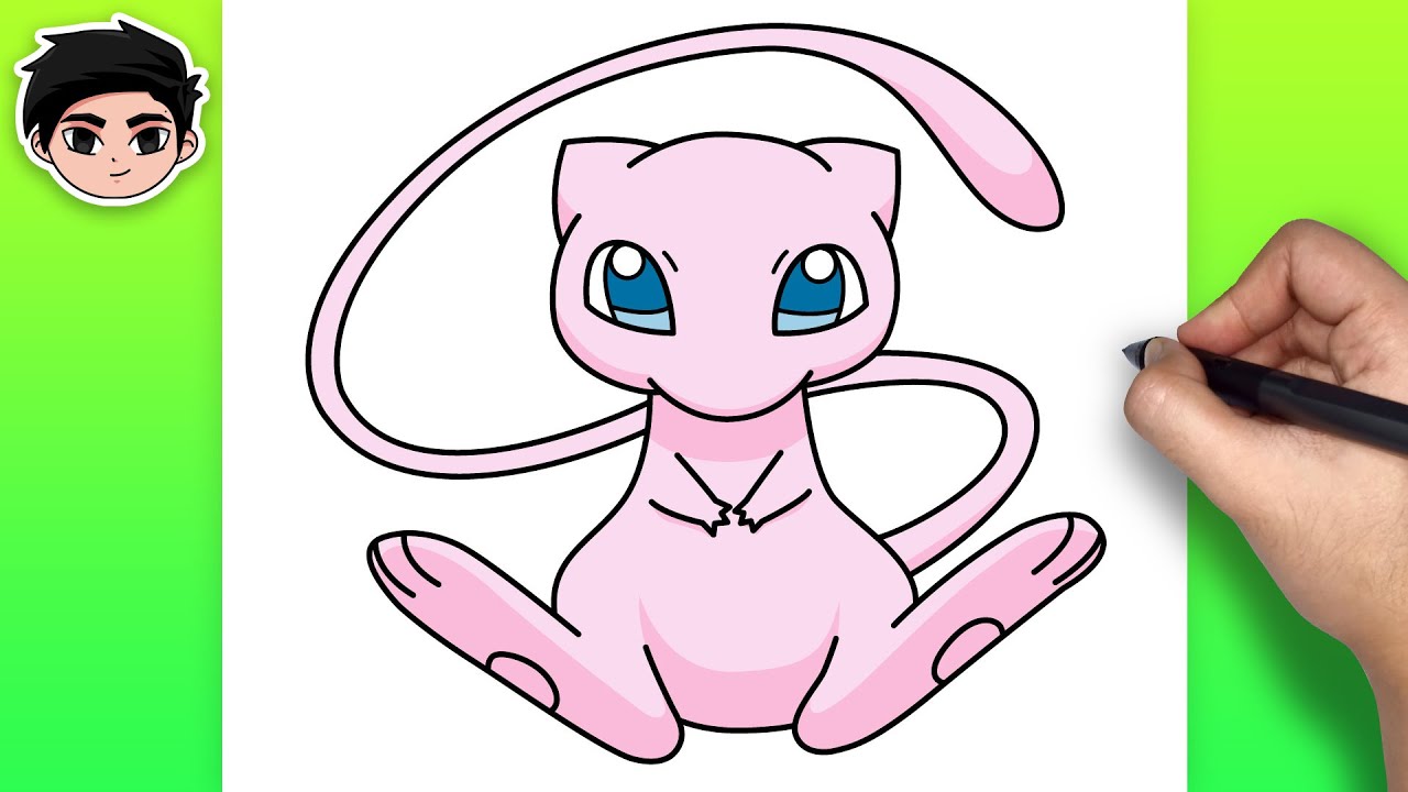 Como Dibujar Mew (Pokemon) - YouTube
