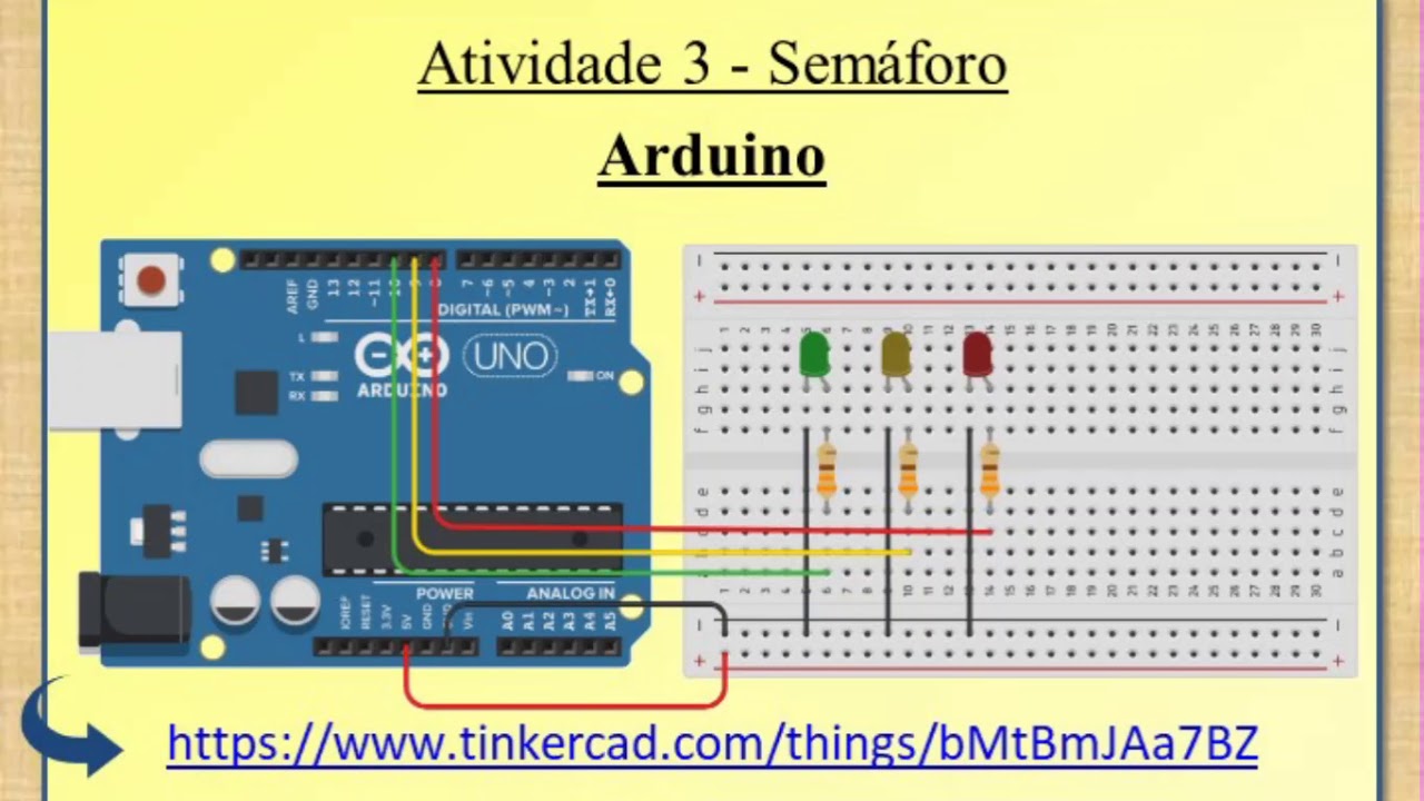 Semáforo De Leds Usando Arduino E Ardublockly Youtube