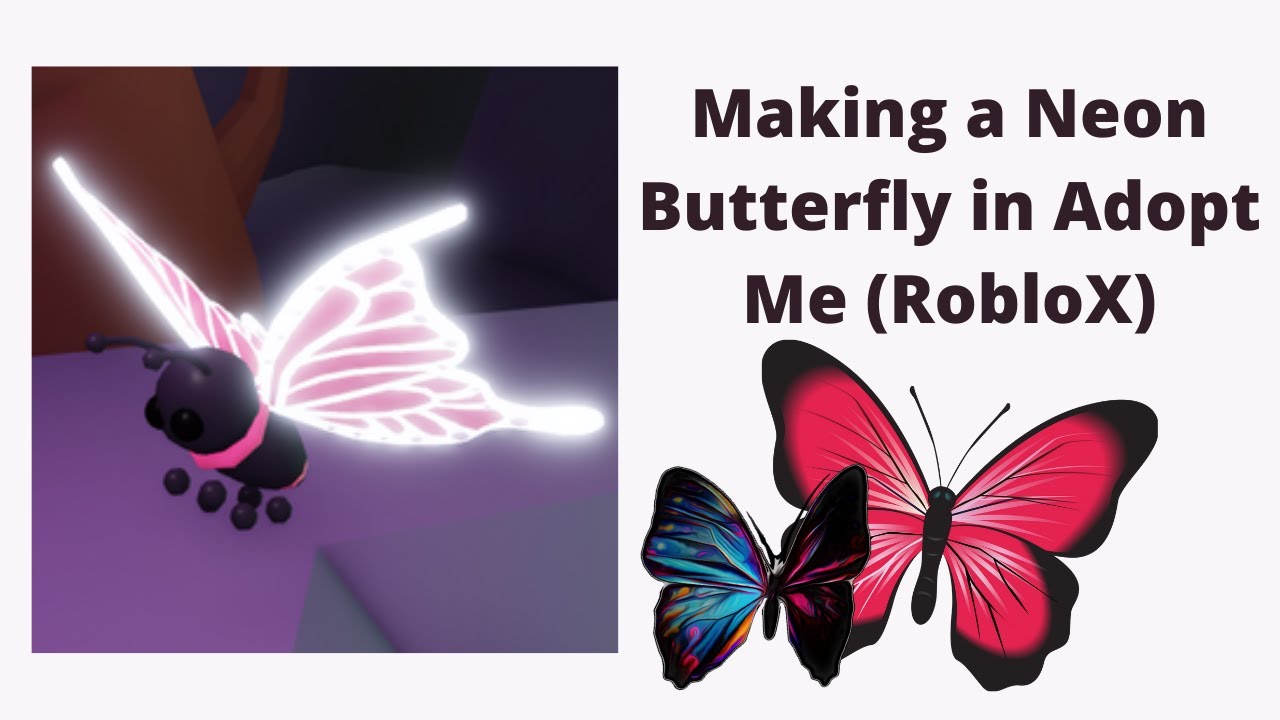 Making Neon Fly Ride Butterfly In Roblox Adopt me! Gaming Video! By ...