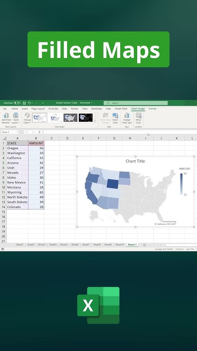 Create Stunning Geographic Charts in Excel with Filled Maps - YouTube